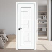 China Painting WPC Door durable interior door with moisture resistant WPC frame soundproofing and customizable surface treatments for sale