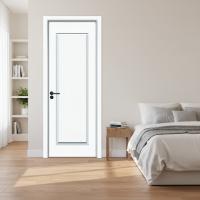 China Painting WPC Door durable interior door with moisture resistant WPC frame soundproofing and customizable surface treatments for sale
