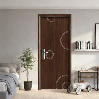 China Durable WPC Interior Door hollow composite design with moisture resistance heat insulation and modern style for residential commercial for sale