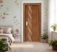 China Durable WPC Interior Door hollow composite design with moisture resistance heat insulation and modern style for residential commercial for sale