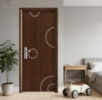 China Durable WPC Interior Door hollow composite design with moisture resistance heat insulation and modern style for residential commercial for sale
