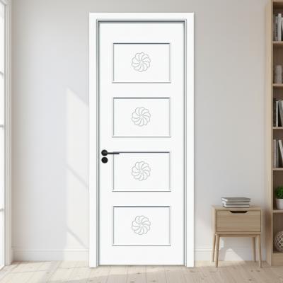 China Soundproof Heat Insulated Hollow Composite WPC Interior Door with Moisture Resistance and Custom Finishes for Modern Interior Applications for sale