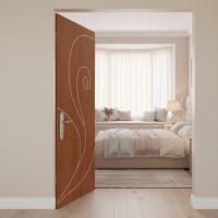China Durable WPC Interior Door Hollow Composite Door with Superior Strength Moisture Resistance and Energy Heat Insulation for sale