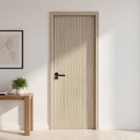 China Eco Friendly WPC Glass Door with Wood Plastic Composite Frame Offering Moisture Resistant and Durable Interior Solutions for sale