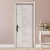 China Eco Friendly WPC Glass Door with Wood Plastic Composite Frame Offering Moisture Resistant and Durable Interior Solutions for sale