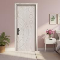 China Eco Friendly WPC Glass Door with Wood Plastic Composite Frame Offering Moisture Resistant and Durable Interior Solutions for sale