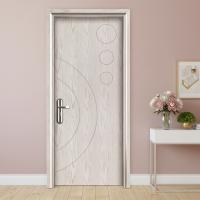 China Eco Friendly WPC Glass Door with Wood Plastic Composite Frame Offering Moisture Resistant and Durable Interior Solutions for sale