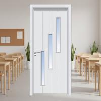 China Termite Proof Mold Proof WPC Glass Door with Hollow Composite Panel Designed for Moisture Resistance and Heat Insulation for sale