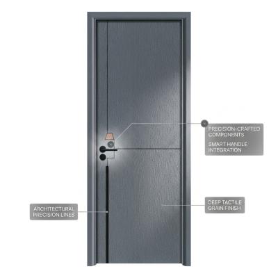 China 20000 Pieces Per Month WPC Plain Door Waterproof Designed with PVC Film Surface Finish Offering Performance and Attractive Finish for sale