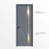 China 20000 Pieces Per Month WPC Plain Door Waterproof Designed with PVC Film Surface Finish Offering Performance and Attractive Finish for sale