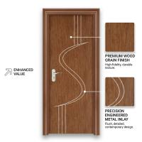 China Interior WPC Plain Door Fire Retardant Waterproof Effect Ideal for Residential Commercial Hospitality and Office Projects for sale