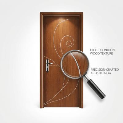 China Interior WPC Plain Door Fire Retardant Waterproof Effect Ideal for Residential Commercial Hospitality and Office Projects for sale