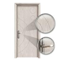 China Wood Plastic Composite WPC Interior Door Hinged Installation Method Durable Main Material WPC Plastic Suitable for Residential Commercial for sale