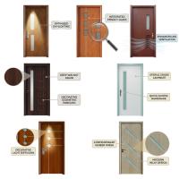 China WPC Plastic Interior Door Made of WPC Modern Style Durable and Water Resistant Perfect for Residential Commercial Spaces for sale