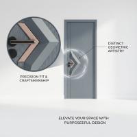 China WPC Plastic Interior Door Made of WPC Modern Style Durable and Water Resistant Perfect for Residential Commercial Spaces for sale