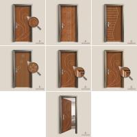 China Hot Weather WPC Interior Door Offering 30dB Sound Insulation and Main Material WPC Plastic Designed for Interior Spaces for sale