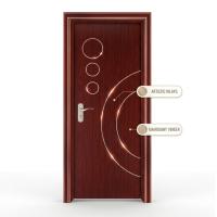 China Smooth Finish Interior Wooden Plastic Door Durable Stylish Modern Design Suitable Commercial Residential Applications for sale