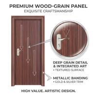 China Smooth Finish Interior Wooden Plastic Door Durable Stylish Modern Design Suitable Commercial Residential Applications for sale