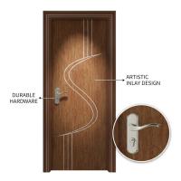 China Hot Weather Interior WPC Door Durable WPC Plastic Material Suitable for Residential Commercial Applications Modern Design for sale