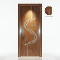 China 35mm Door Leaf Thickness WPC Interior Door Modern Style Fashion Simple Design Ideal for Office and Residential Interiors for sale