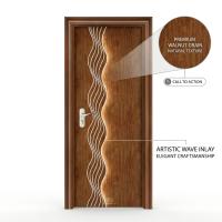 China 35mm Door Leaf Thickness WPC Interior Door Modern Style Fashion Simple Design Ideal for Office and Residential Interiors for sale
