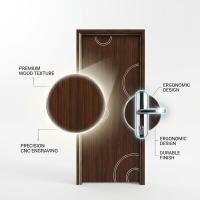 China Hot Weather Interior WPC Door Durable WPC Plastic Material Suitable for Residential Commercial Applications Modern Design for sale