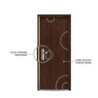 China Hot Weather Interior WPC Door Durable WPC Plastic Material Suitable for Residential Commercial Applications Modern Design for sale