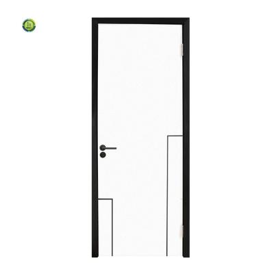 China 35 mm 45 mm Or Customize Door Leaf Thickness WPC Interior Door Wood Plastic Composite Hinged Installation Method Durable for sale
