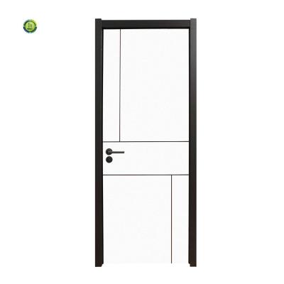China 35mm Door Leaf Thickness WPC Interior Door Modern Style Fashion Simple Design Ideal for Office and Residential Interiors for sale
