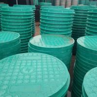 China Civil Engineering Fiberglass Manhole Cover High Corrosion Resistance,Circle Manhole Cover for sale