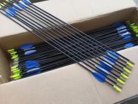 China Light Durable Sport Use Fibreglass Arrow FRP Solid Rod Black Colour for sale