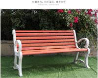 China Assembled Wood Imitated Fiberglass Outdoor Chairs And Bench Weather Proof for sale