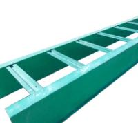 China Green Solid FRP Ladder Type Cable Tray Non Combustible High Flexibility for sale