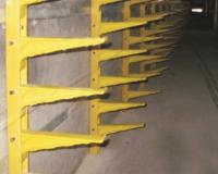 China Light Weight FRP Pultruded Profiles Fiberglass Bracket Acid Resistance,Yellow Fiberglass Cable bracket for sale