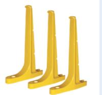 China Light Weight FRP Pultruded Profiles Fiberglass Bracket Acid Resistance,Yellow Fiberglass Cable bracket for sale