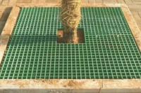 China Environment Friendly Tree Roots FRP Grating Panels For Fixing Soil And Reducing Dust for sale