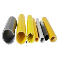China Colourful Hollow Fiberglass Tube  Smooth Treatment Fiberglass Mortar Tube for sale
