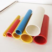 China Colourful Hollow Fiberglass Tube  Smooth Treatment Fiberglass Mortar Tube for sale