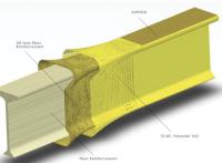 China Smooth Treated Fibreglass I Beam With Strong Lightweight Performance for sale