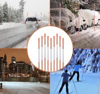 China Fiberglass Snow Stake Cold Resistance for sale
