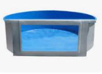 China Half Transparent FRP Hand Lay Up Fiberglass Fish Tank For Aquarium Exhibition for sale