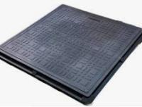 China Anti Slip Fiberglass Manhole Cover With Strong Impact Resistance,Dark Color Manhole Cover for Drain for sale