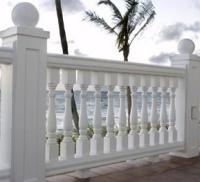 China Popular White FRP Balustrade Fiberglass Balcony Railings For Home Hotel for sale