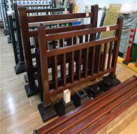 China Customized Fiberglass Wood Grain Handrail Or Fence For Garden And Landscape for sale