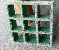 China Green Fiber Glass Material 38*38*38mm Thickness Sanded Frp Grating Anti Slip Grille for sale