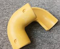 China High Strength FRP Connectors Handrail Fence Fittings Fiberglass Tee / Pipe Connector Tube Elbow for sale