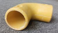 China High Strength FRP Connectors Handrail Fence Fittings Fiberglass Tee / Pipe Connector Tube Elbow for sale
