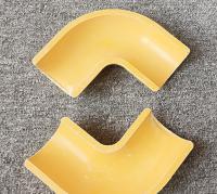 China High Strength FRP Connectors Handrail Fence Fittings Fiberglass Tee / Pipe Connector Tube Elbow for sale