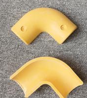 China High Strength FRP Connectors Handrail Fence Fittings Fiberglass Tee / Pipe Connector Tube Elbow for sale