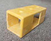 China 50mm FRP Square Tube Connector Four Way SMC Moulded Accessaries For Construction Usage for sale